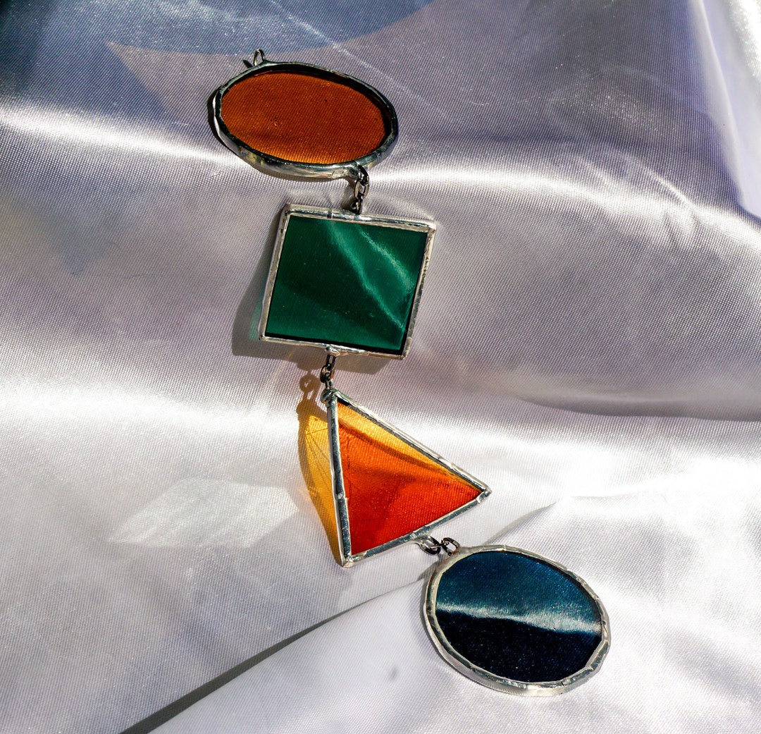 Four Piece Stained Glass Sun Catcher | Great Gift | Glass Decor ...