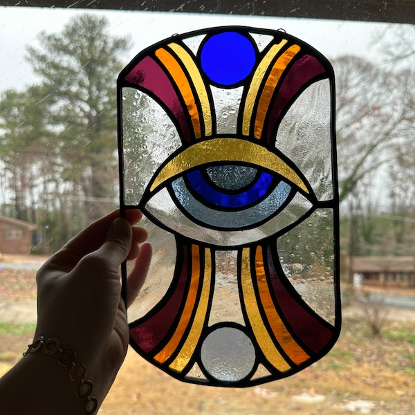 Evil Eye Stained Glass - Etsy Denmark