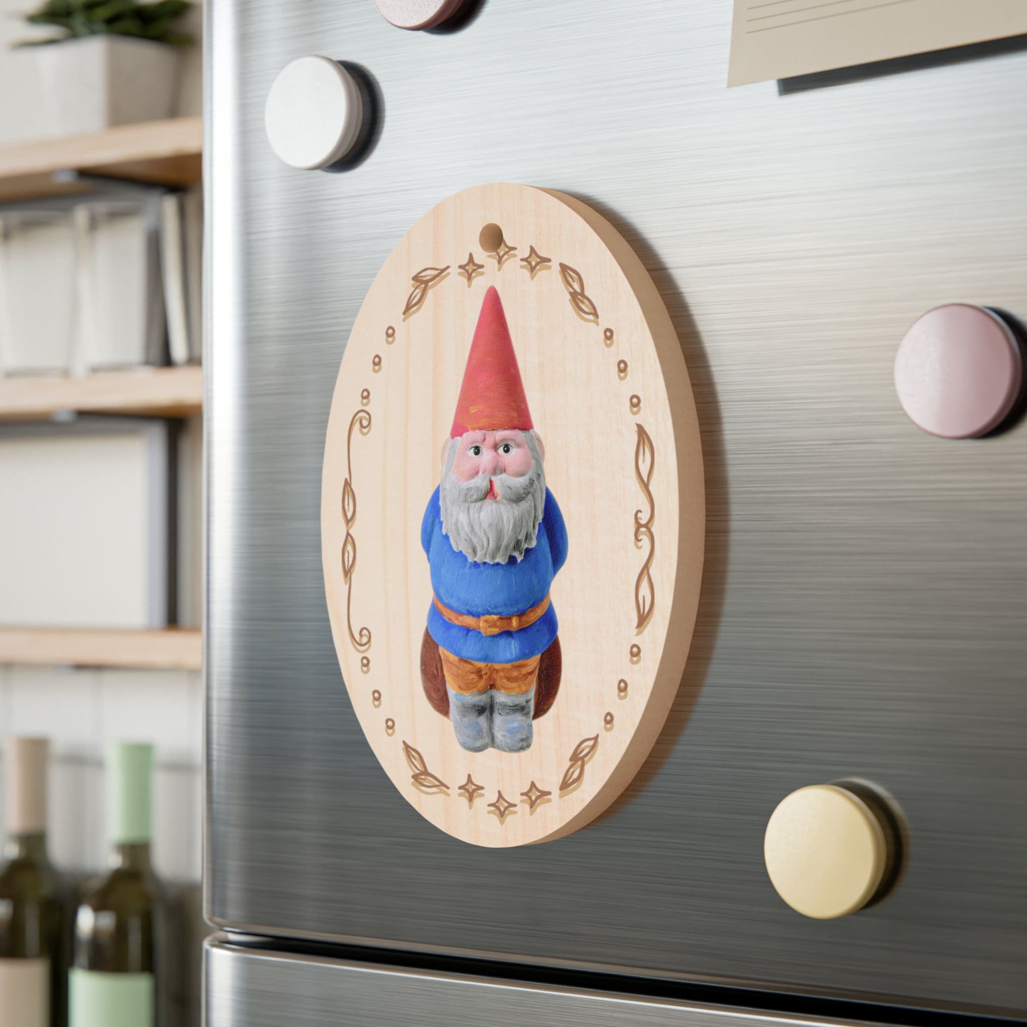 Gnome Christmas Ornaments, Wood Gnome Ornaments, Gift for Gnome Lover ...