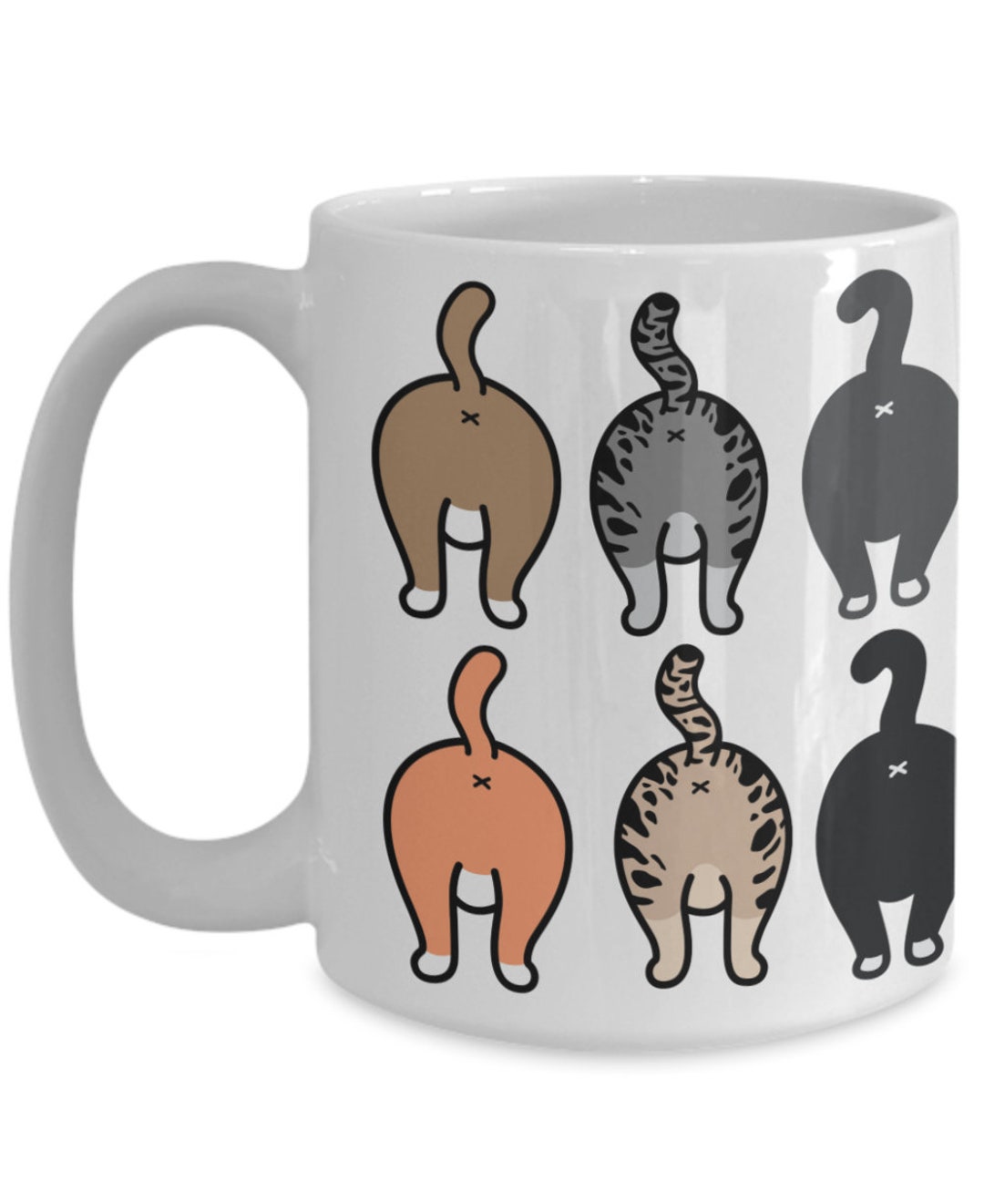 Cat Butt Hole Mug, Cat Butt Mug, Cat Butts Mug, Cat Butt, Cat Behind ...