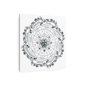 Pagan Wheel of the Year Wall Hanging Metal, Pagan Wheel of the Year ...