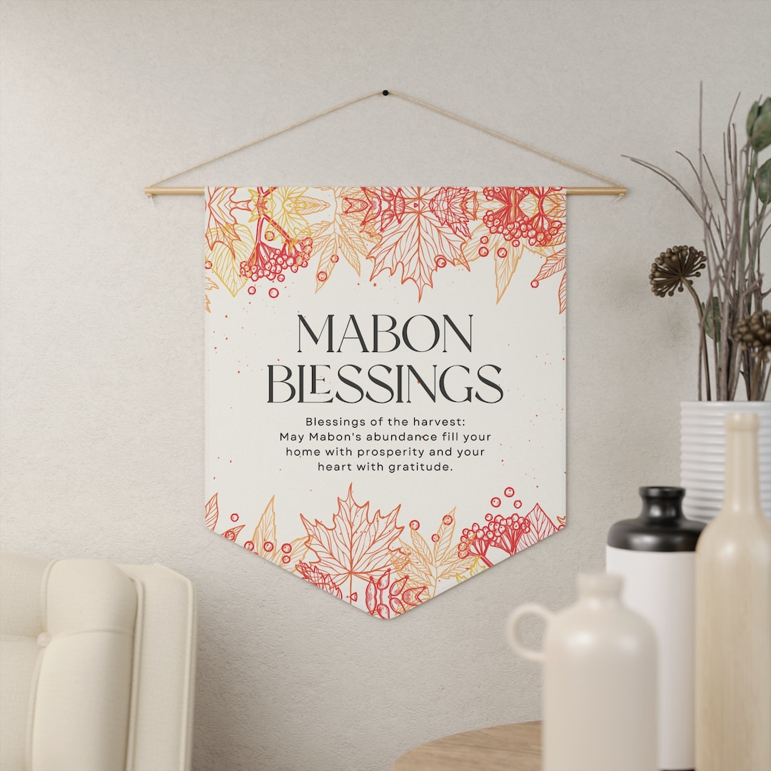 Mabon Blessings, Mabon Wall Art, Mabon Decorations, Pagan Home Decor ...