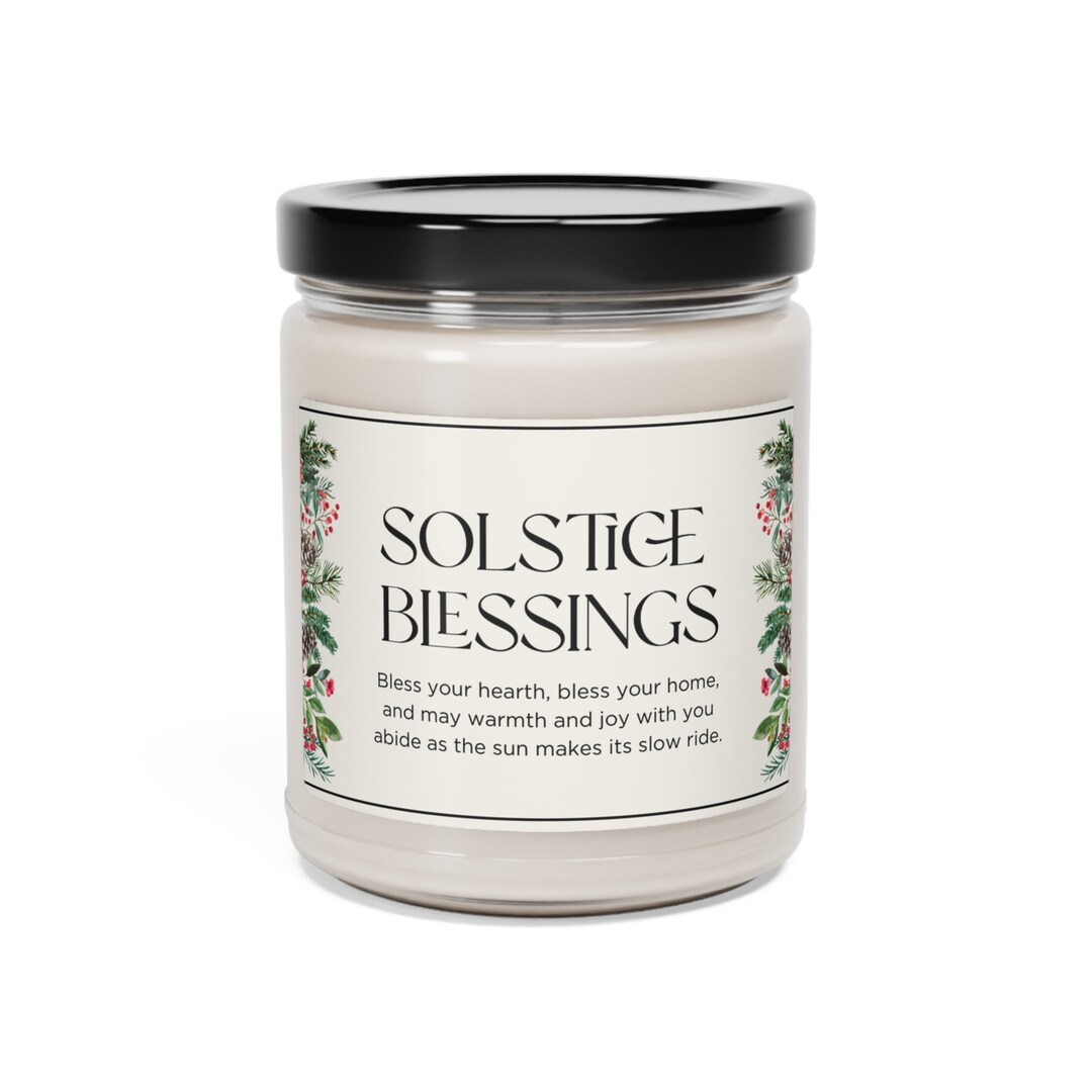 Winter Solstice Candle Winter Solstice Blessings Winter - Etsy