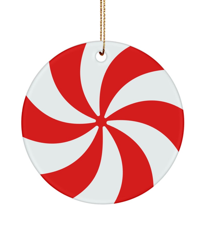 Peppermint Ornament, Peppermint Candy Ornament, Peppermint Christmas ...