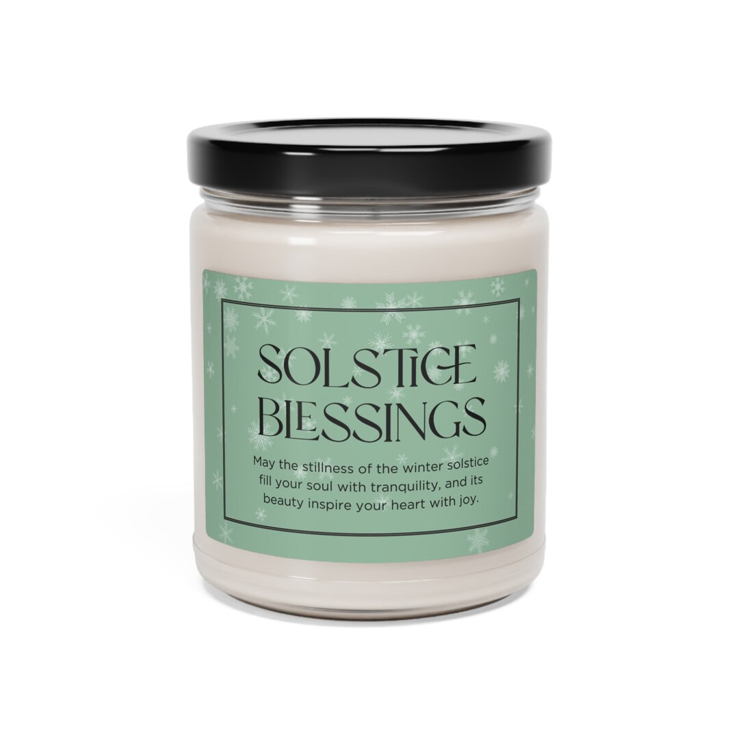 Winter Solstice Candle Winter Solstice Blessings Winter - Etsy