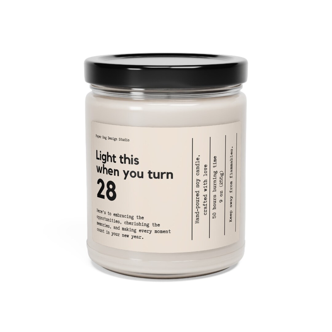 28th Birthday Candle, Happy Birthday Candle, Happy Birthday Candles ...