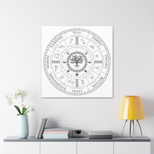 Pagan Wheel of the Year Wall Hanging, Pagan Wheel of the Year Big ...