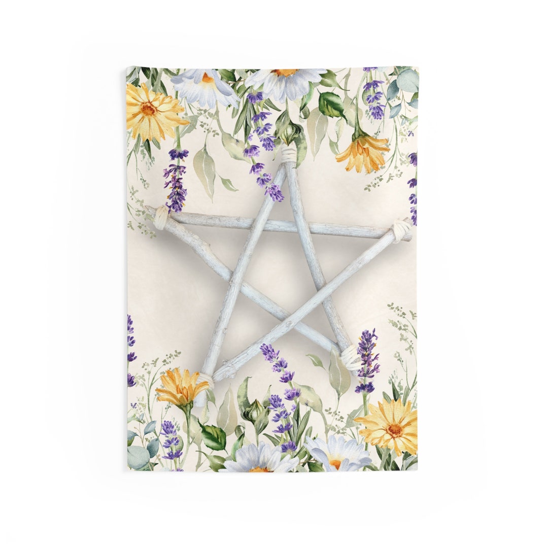 Pagan Altar Cloth Rectangle, Pagan Table Cloth, Beltane Flag, Beltane ...