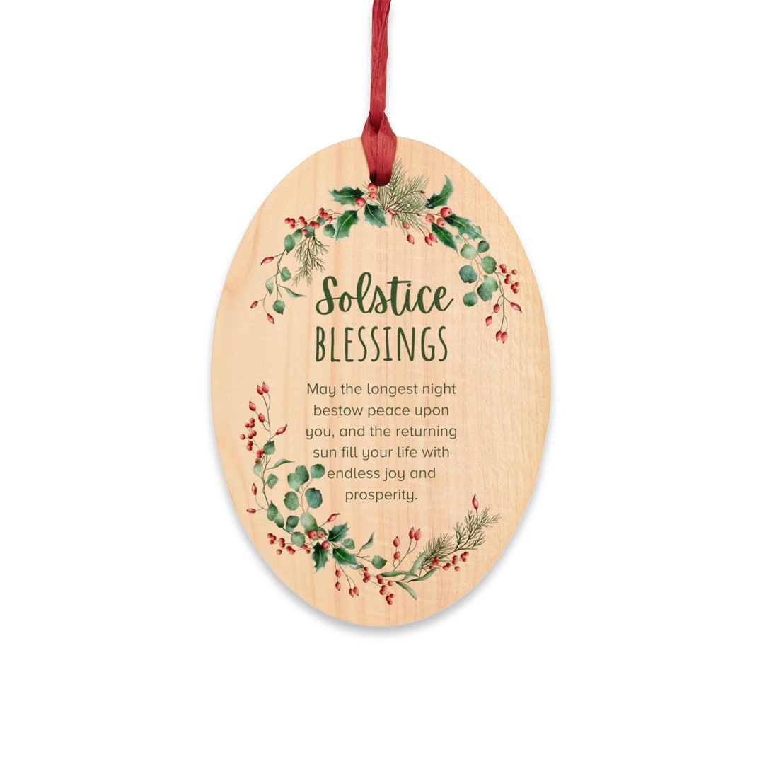 Winter Solstice Ornament, Winter Solstice Blessings, Winter Solstice ...