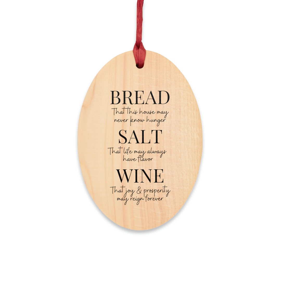 Bread Salt Wine Blessing, Housewarming Gift for New Home, Housewarming ...