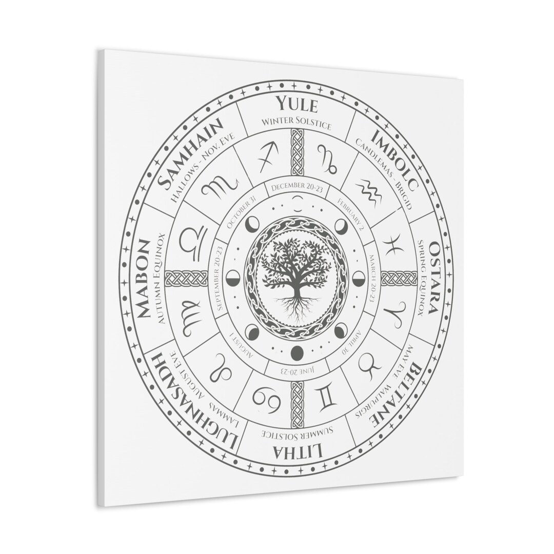 Pagan Wheel of the Year Wall Hanging, Pagan Wheel of the Year Big ...