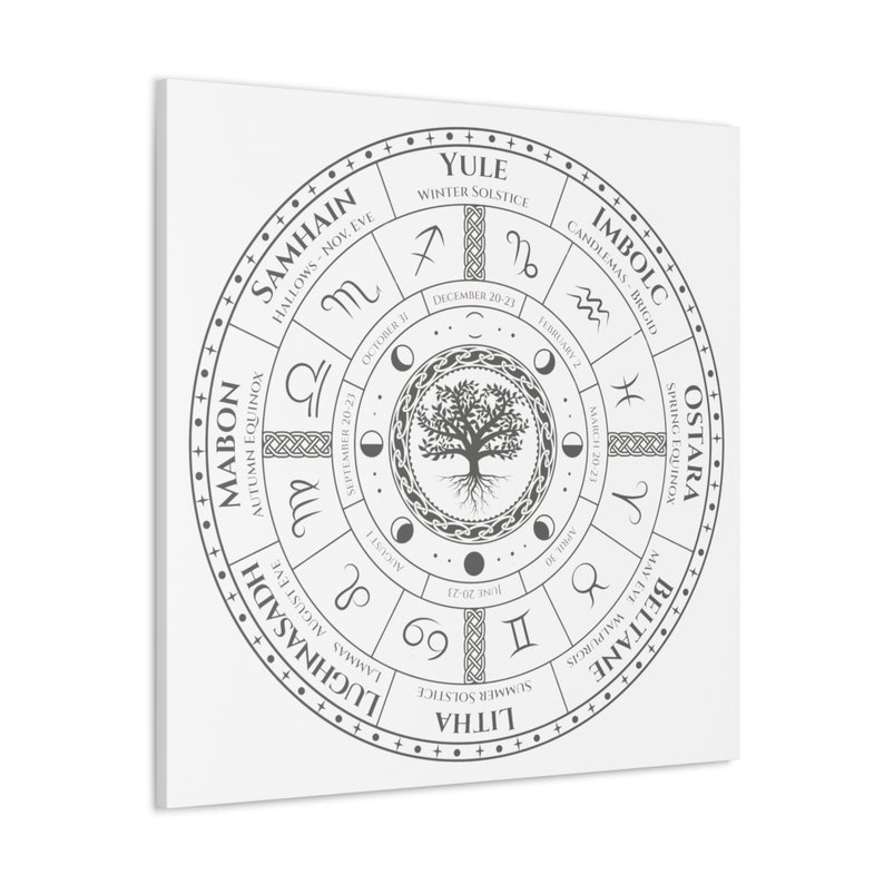 Pagan Wheel of the Year Wall Hanging, Pagan Wheel of the Year Big ...