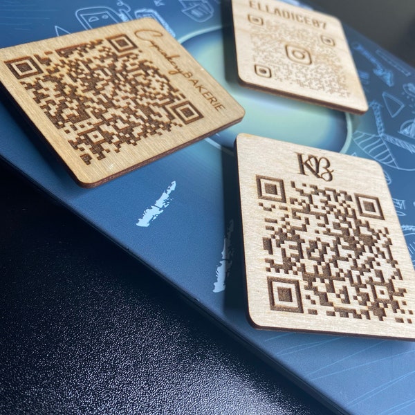 Qr Code Wood - Etsy