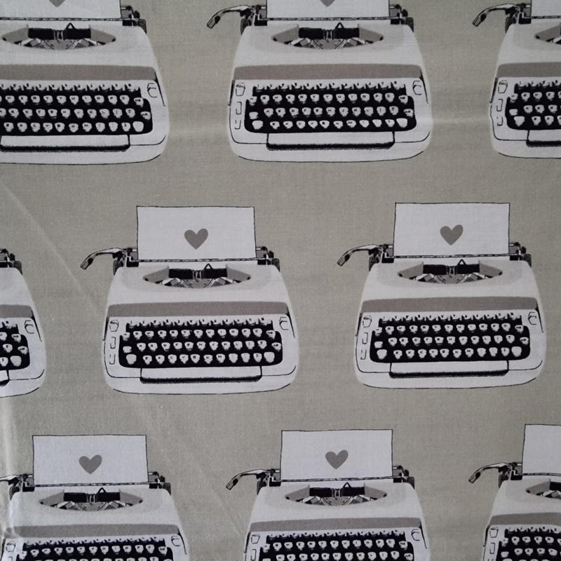 Typewriter Fabric - Etsy