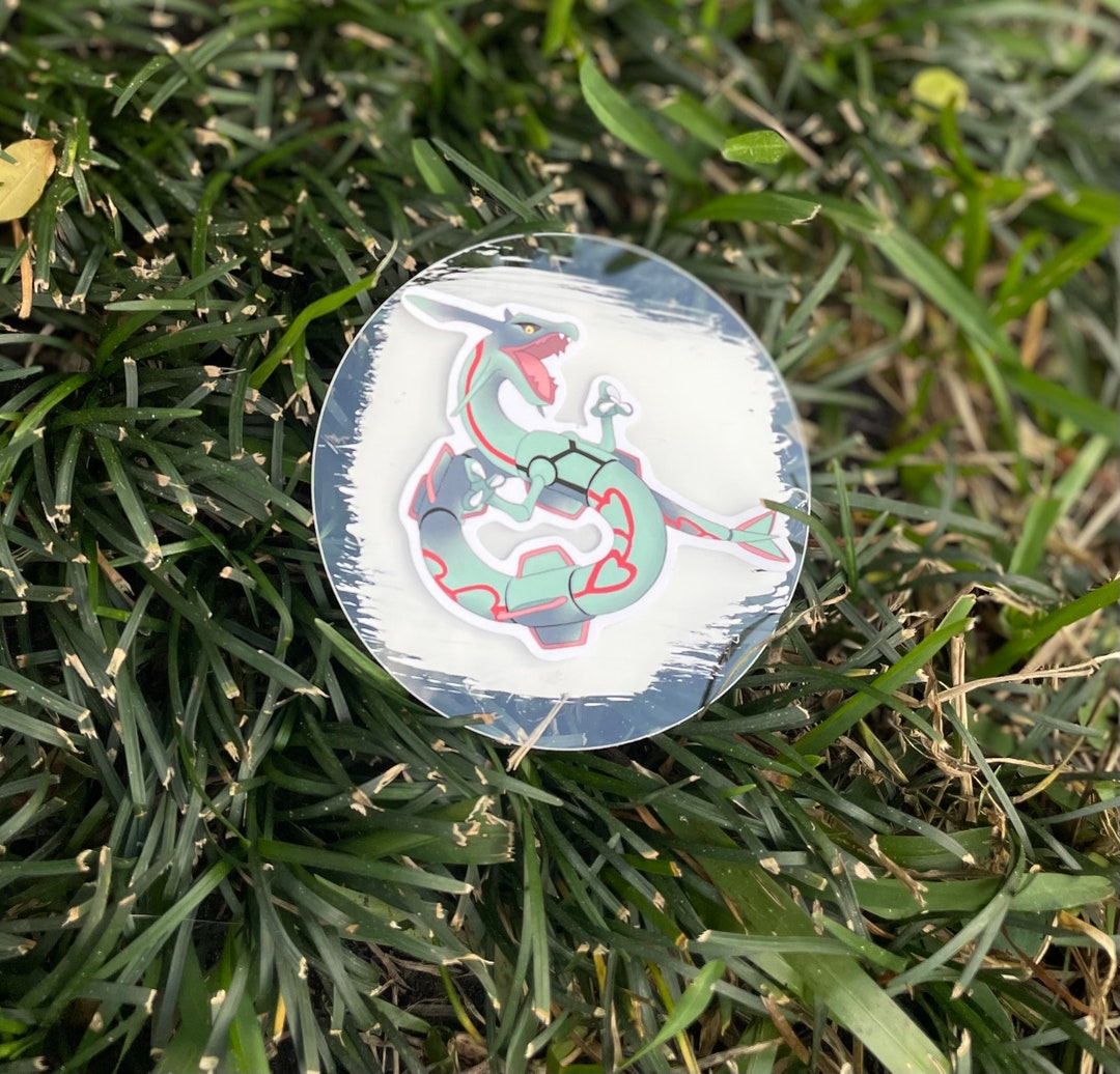 Rayquaza Sticker Pokemon, Flying Dragon, Valentine's Edition - Etsy