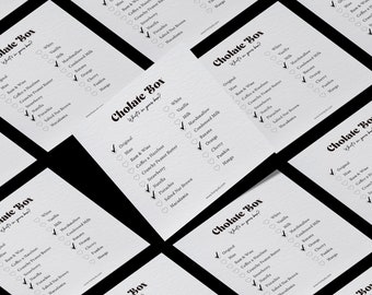 Square Menu Card - Etsy