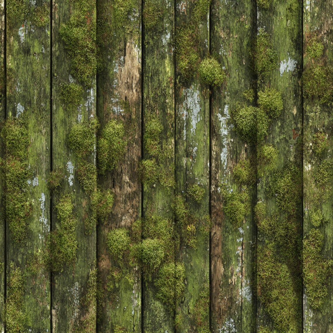 Mossy Barn Wood Digital Paper: Seamless Green Textures (10x10 Inch JPG ...