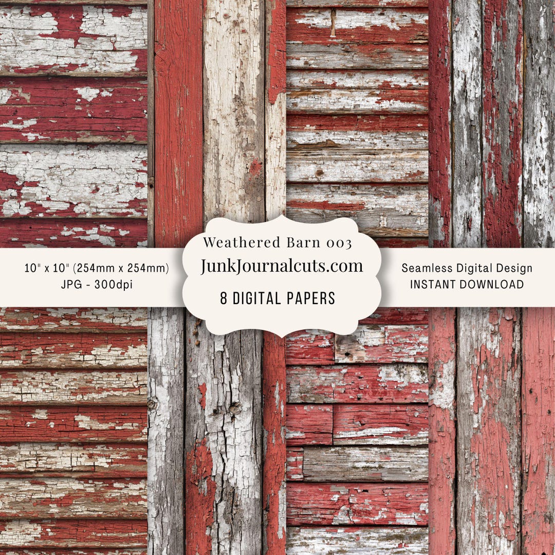 Rustic Wood Grain Digital Paper: Seamless Barnwood Texture (10x10 Inch ...
