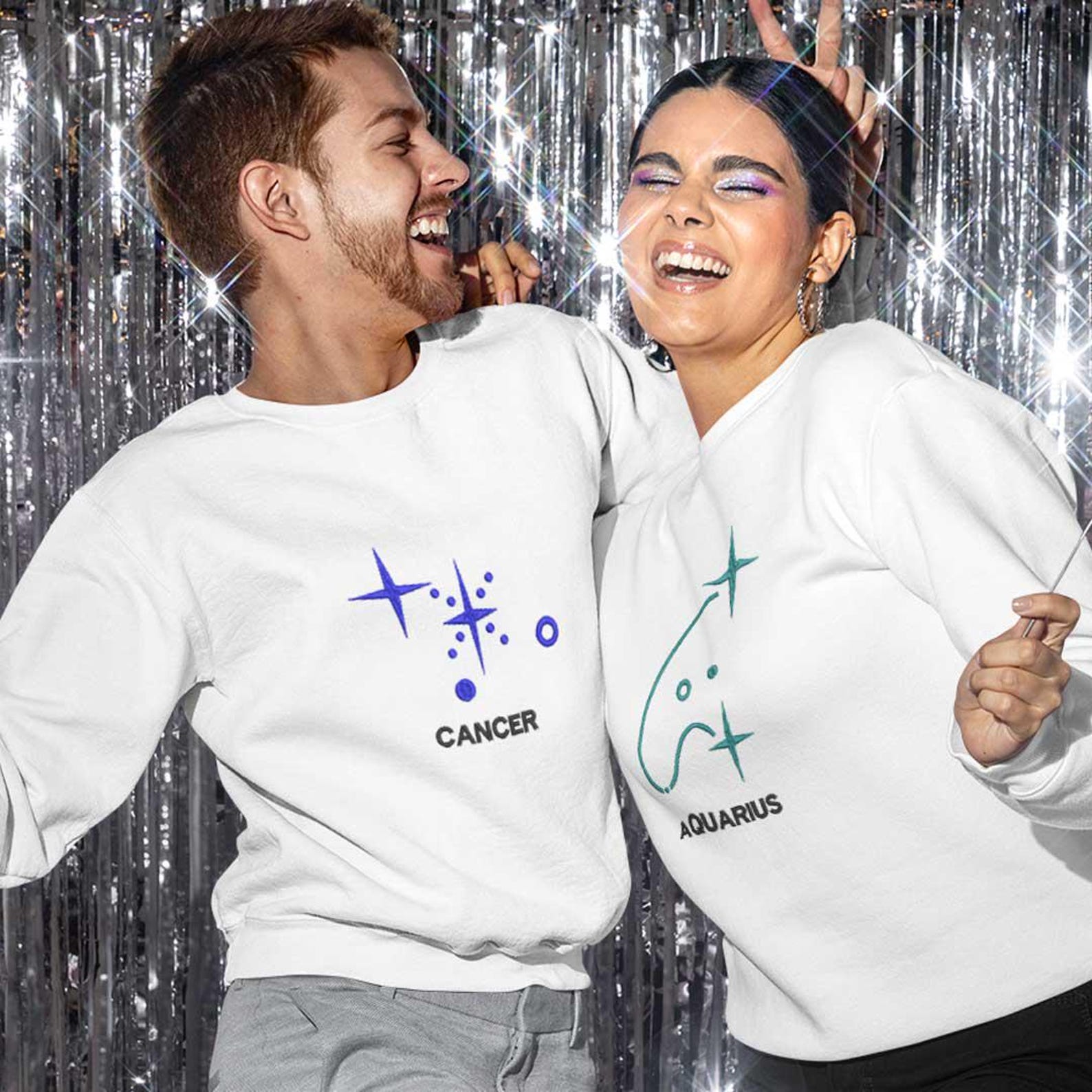 Zodiac Signs Embroidery Design. Astrology Embroidery Design Aquarius ...