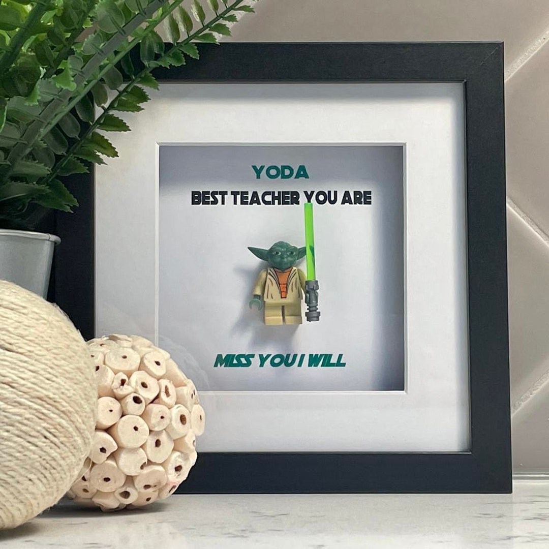 Yoda Best Teacher | Yoda | Mini Figure | Star Wars | Frame | Teacher ...