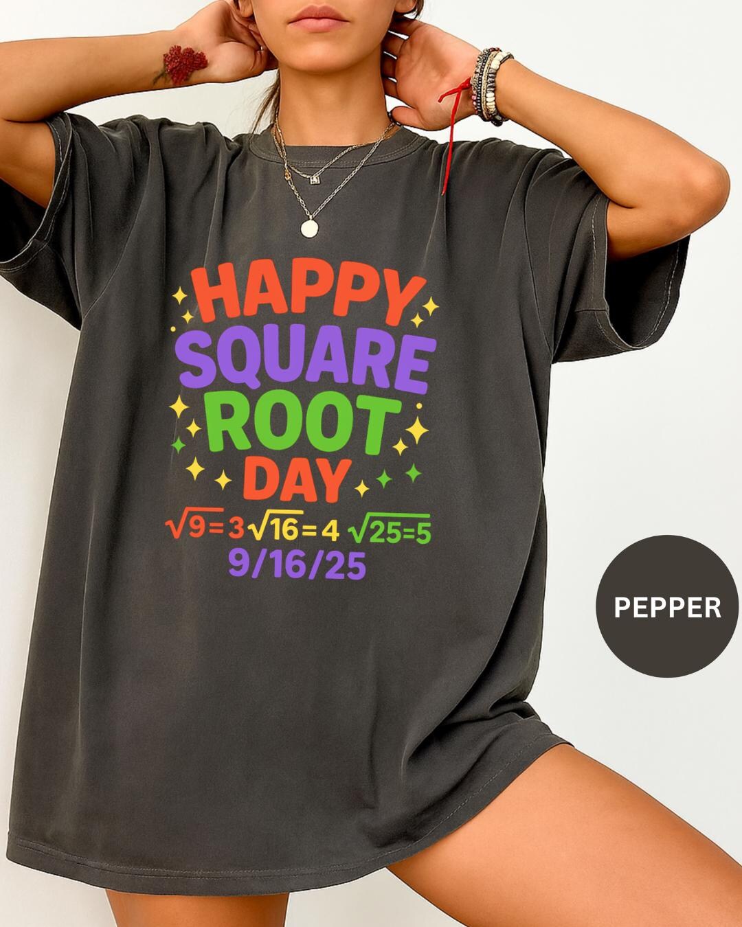 Square Root Day 2025 Tee, 9/16/25 Math Shirt, Square Root Humor, Funny ...