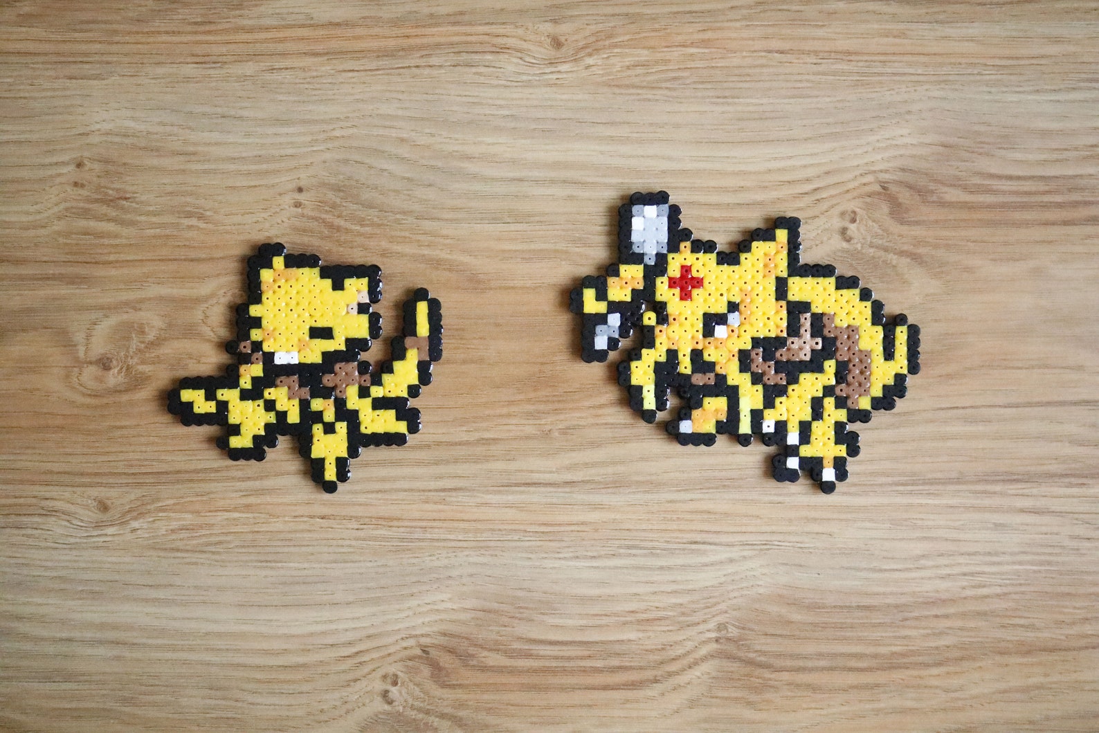 Pokemon Abra Kadabra & Alakazam Perler Beads Hama Beads - Etsy