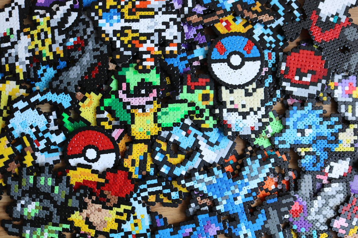 Pokemon Choose Your Pokemon Perler Beads Hama Beads - Etsy
