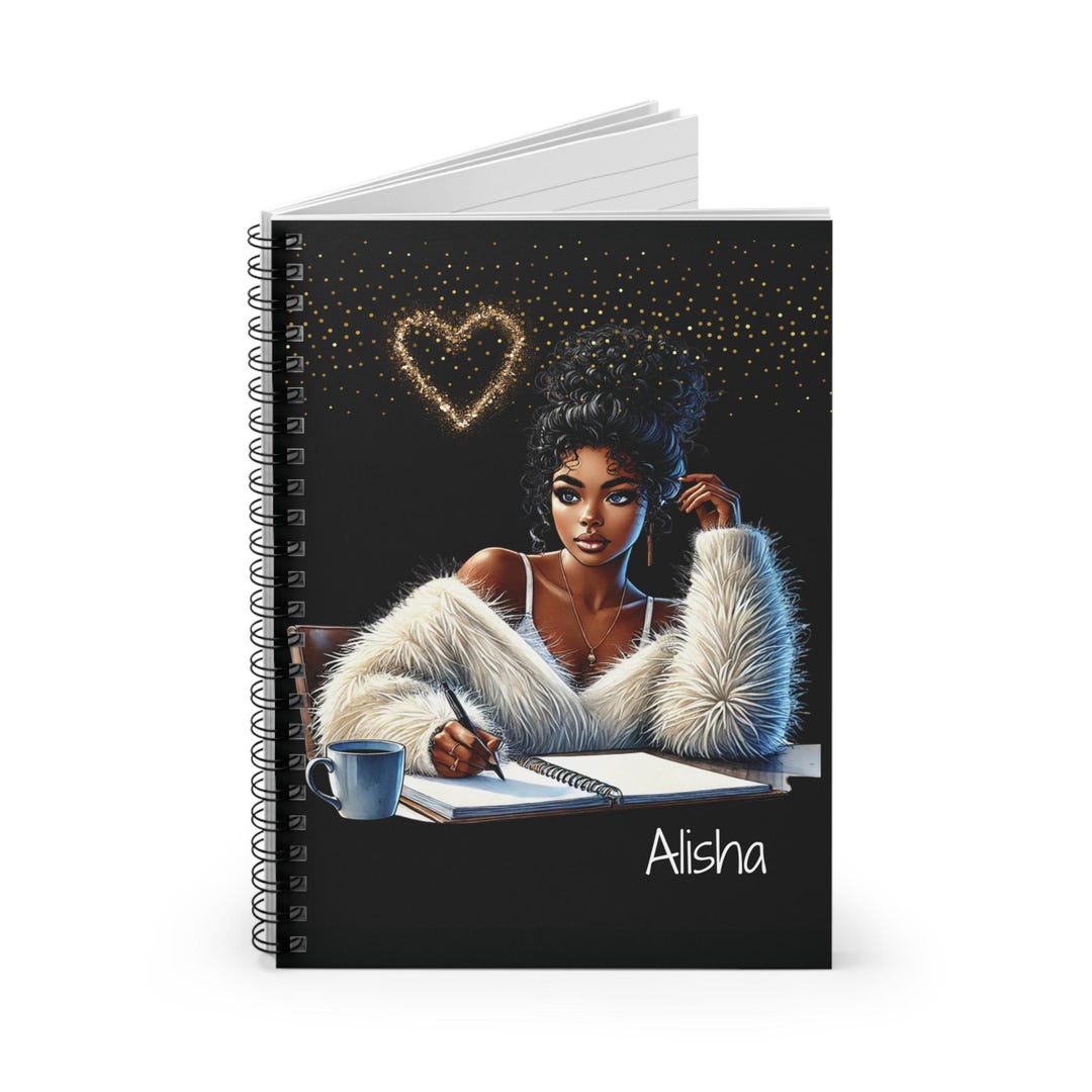 Black Girl Journal, Personalized Journal for Black Women, African ...