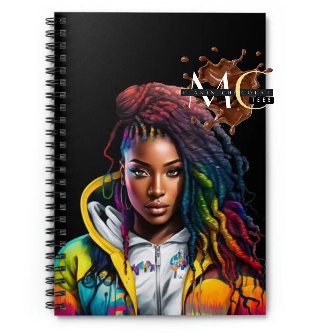 Beautiful Dread Loc Notebook, Black Girl Magic Journal, Dread Princess ...