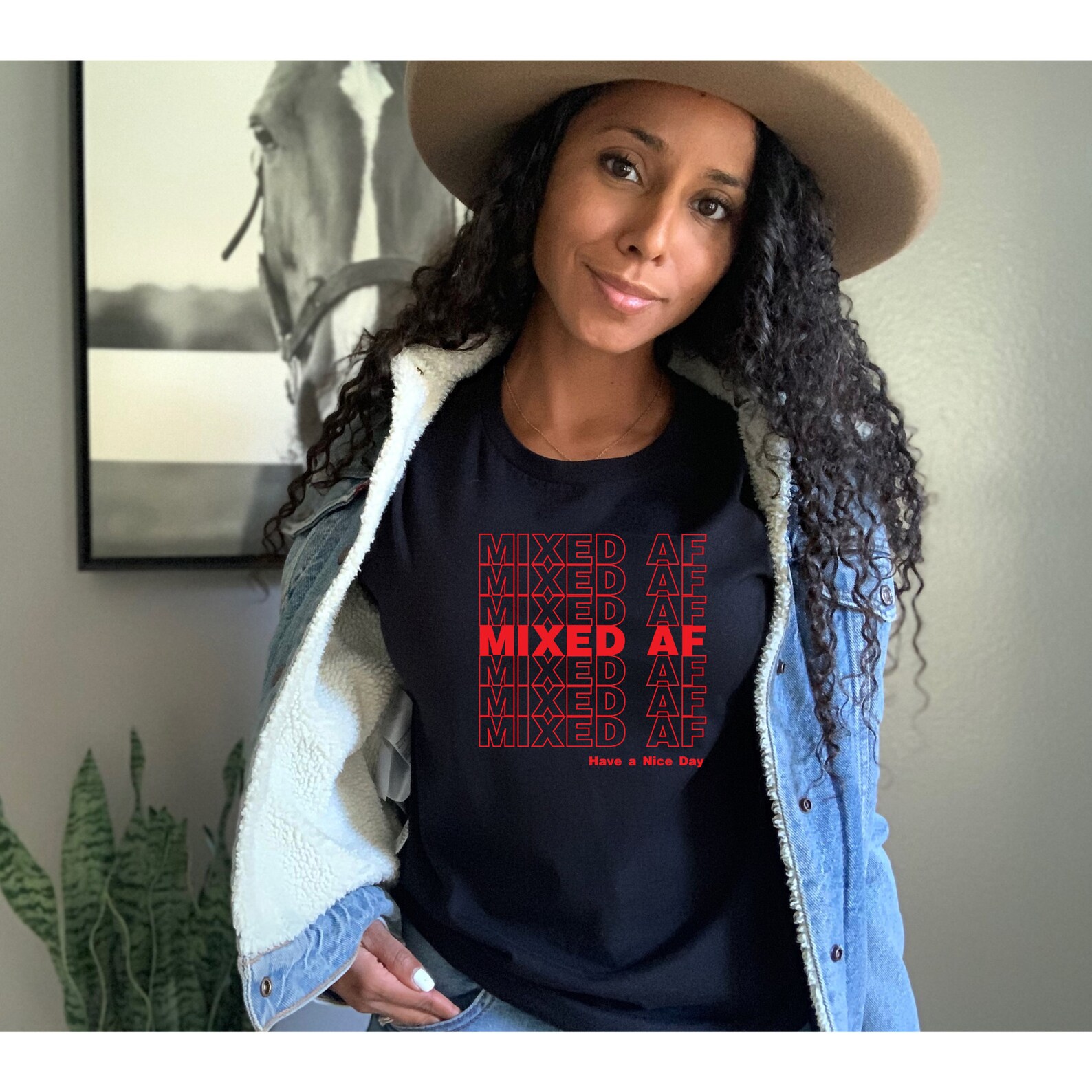 Mixed AF Shirt | Mixed Girl AF T-shirt | Have a Nice Day | Mixed Chic ...