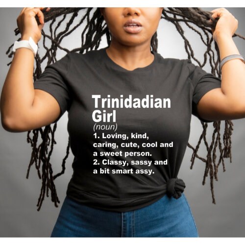 Trinidadian Girl Shirt, Trinidadian Heritage Shirt, Trini Girl Tee ...