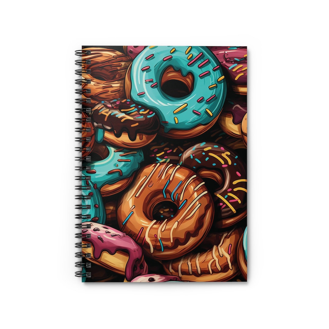 Donuts Notebook, Cute Kids Notebook, Gift for Donut Lover, Donut ...