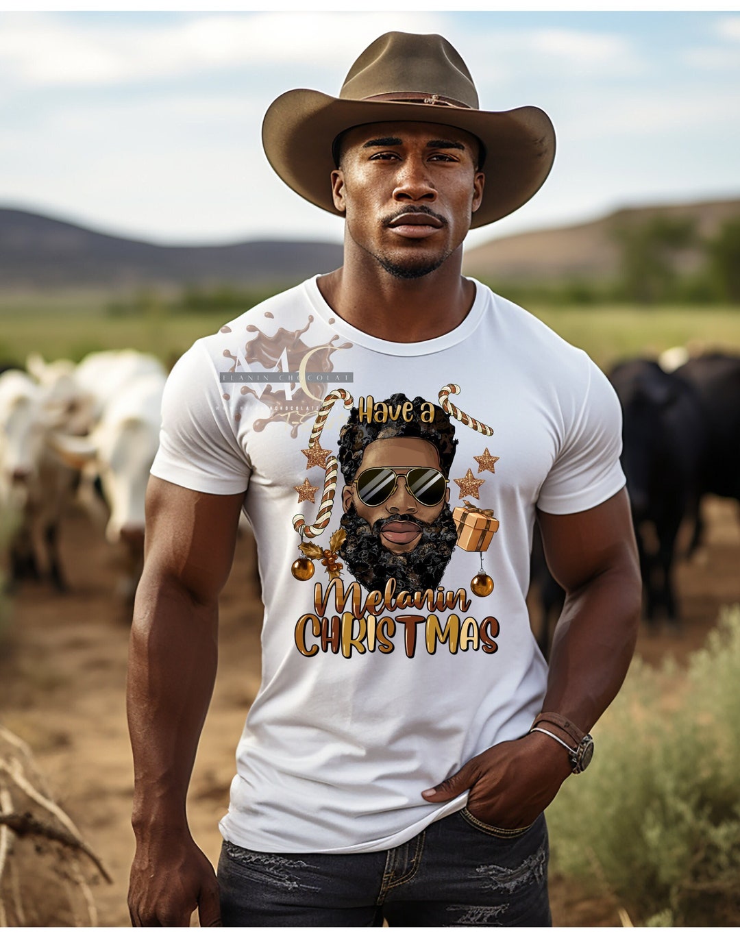 Black Dad Christmas Shirt, Melanin Christmas Shirt, Black Father ...