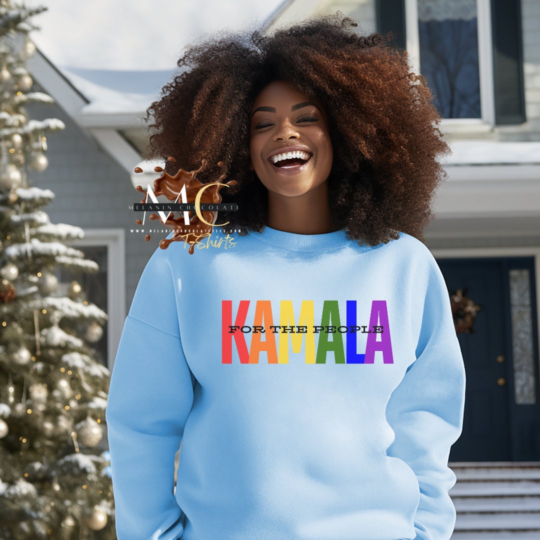 Kamala Harris Sweatshirt 2024, Rainbow Pride Crewneck Sweater, for the ...