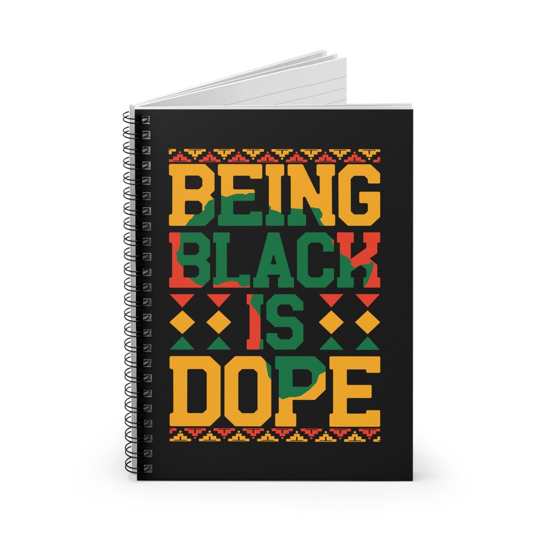 Lined Notebook, Black Woman Spiral Notebook, Christmas Gifts, Gift for ...
