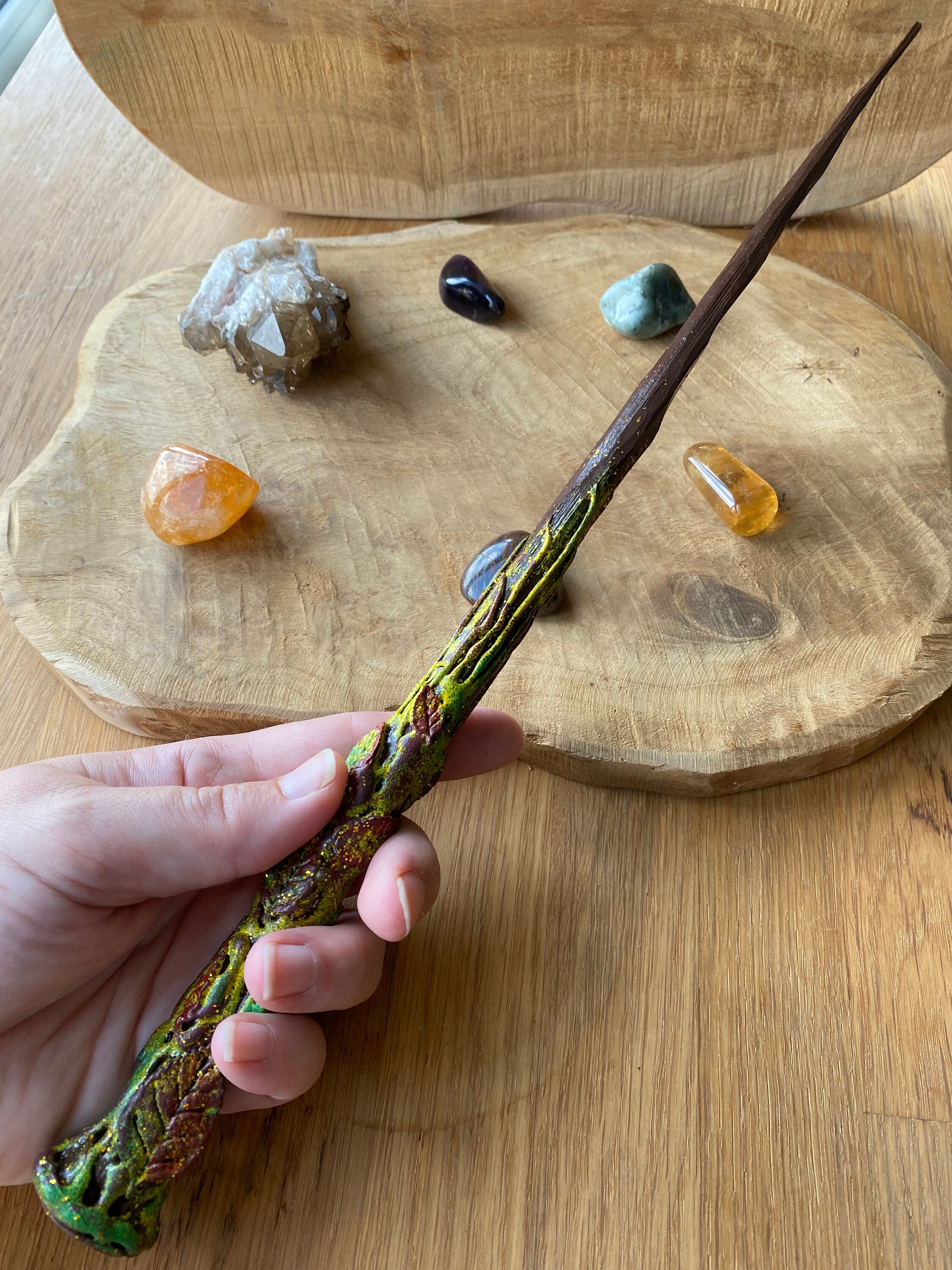 Fall Fallen Leaves 4 Wand Wand 37.5cm Wizard Witch Unique - Etsy UK