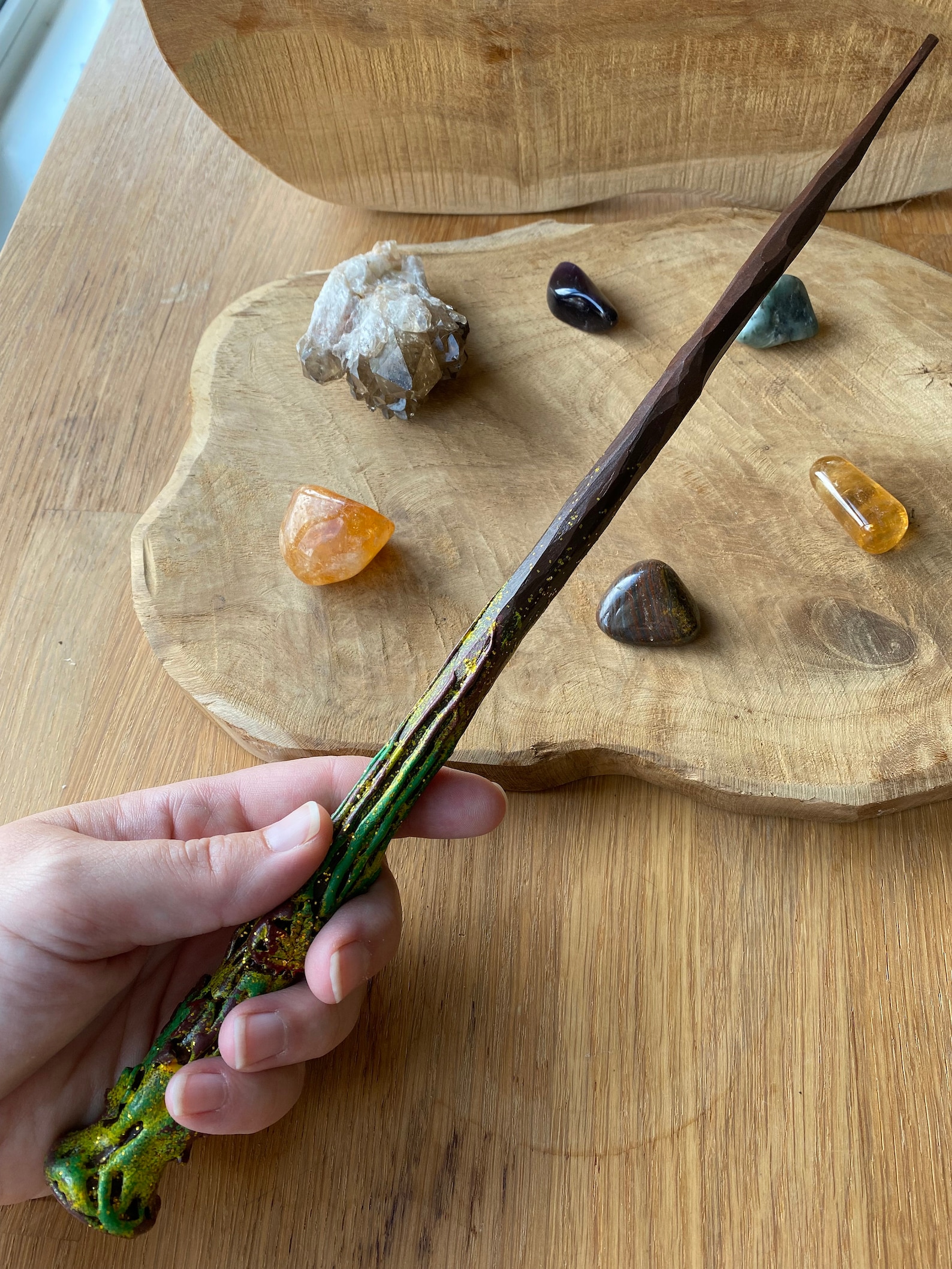 Fall Fallen Leaves (1) Magic Wand Wand 35.5cm Wizard Witch Unique ...