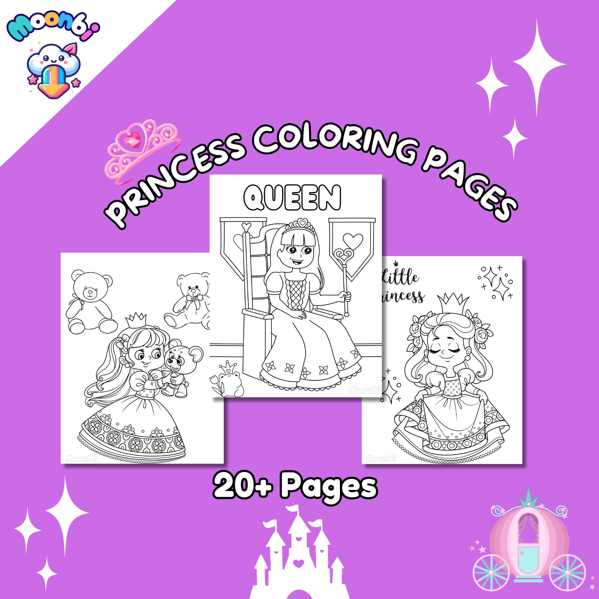 20+ Pretty Princess Coloring Pages | Printable Coloring Pages for Kids ...