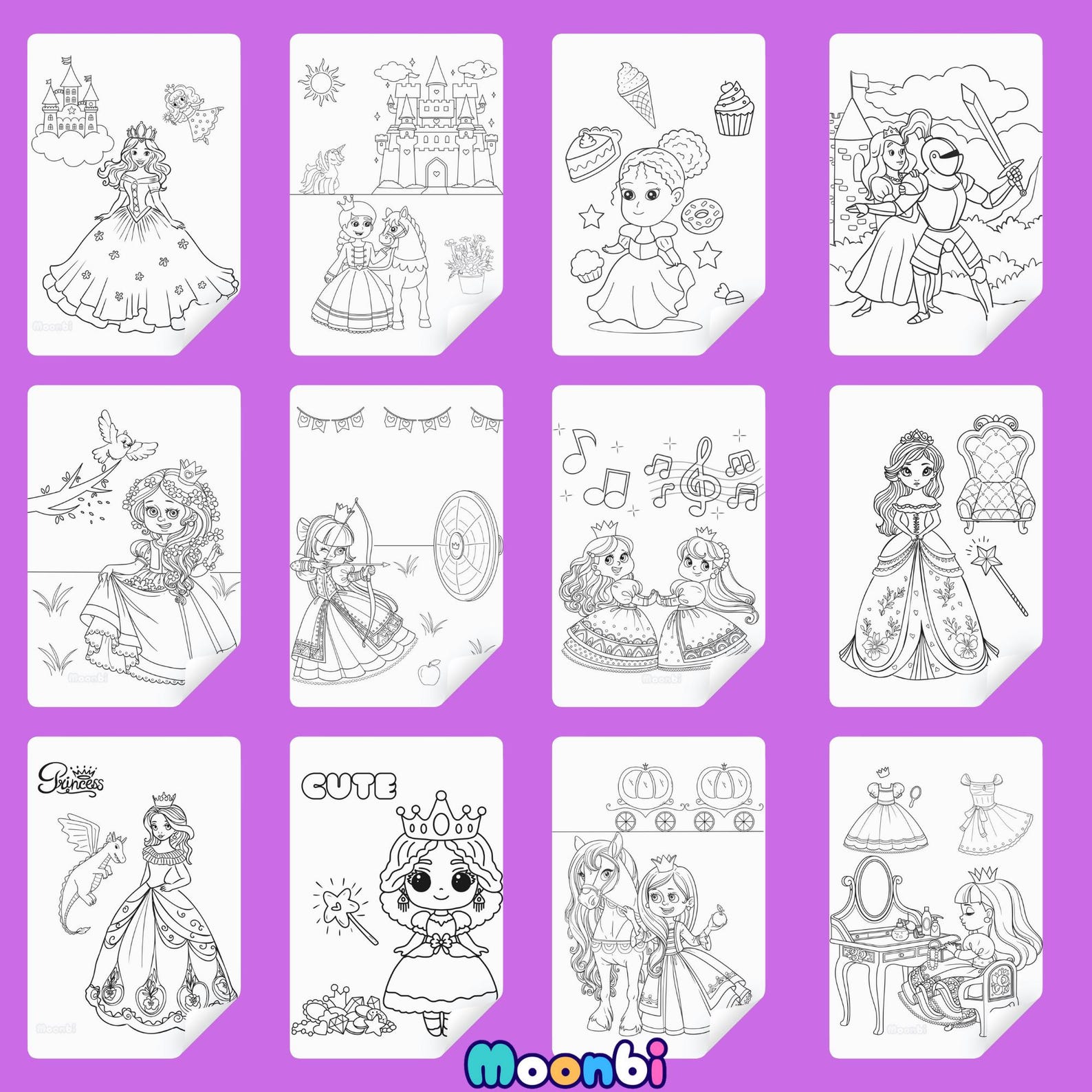 20+ Pretty Princess Coloring Pages | Printable Coloring Pages for Kids ...