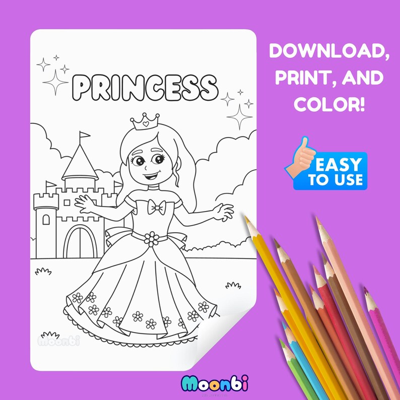 20+ Pretty Princess Coloring Pages | Printable Coloring Pages for Kids ...