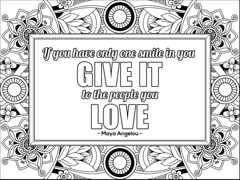 Positive Affirmation & Growth Mindset Colouring Pages X40, Printable ...