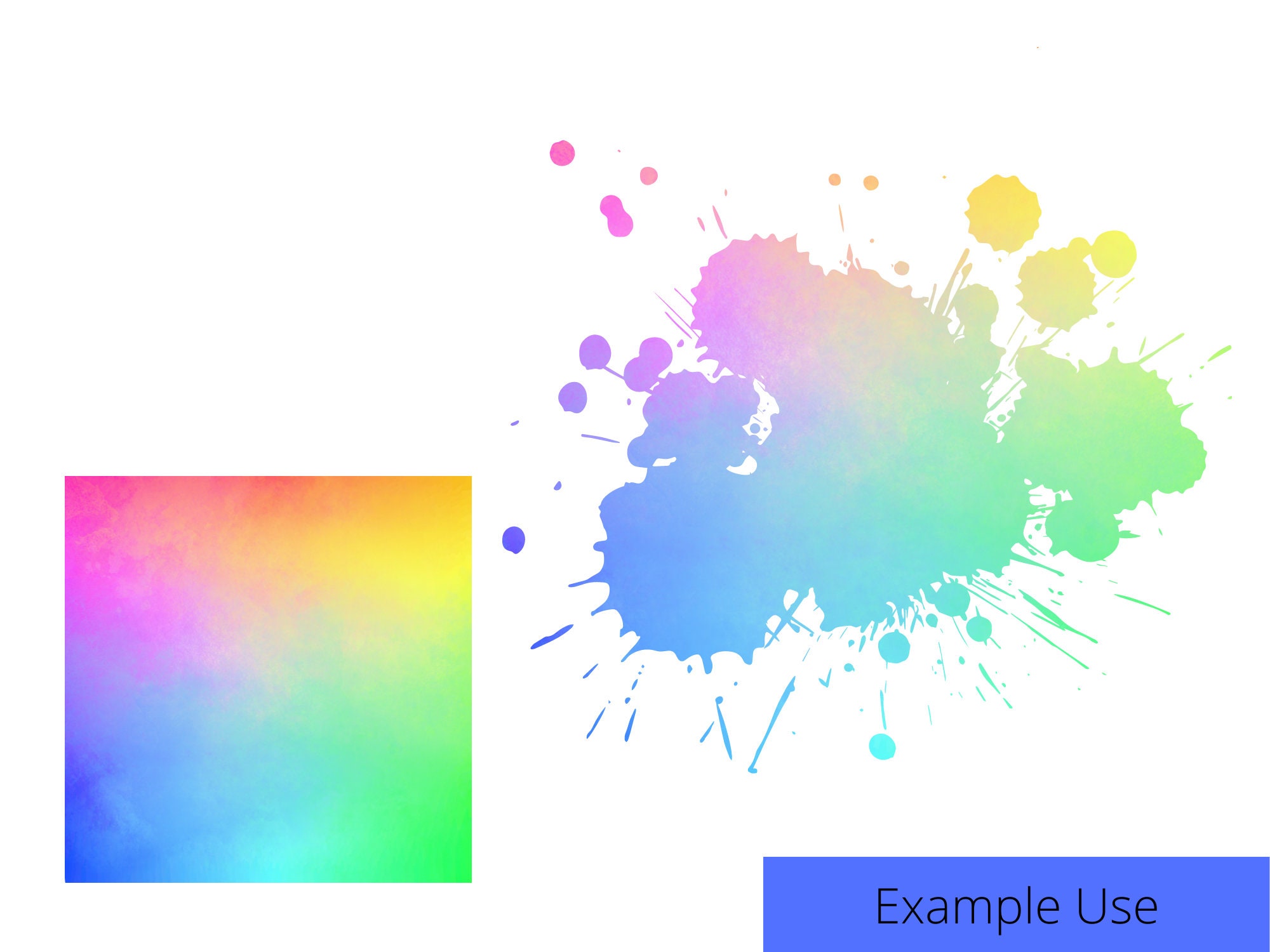 Paint Splash Canva Frame Drag and Drop Photo Canva Template - Etsy