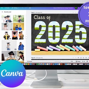 Class of 2025 Photo Collage Template, Printable Collage, Pupil End of ...