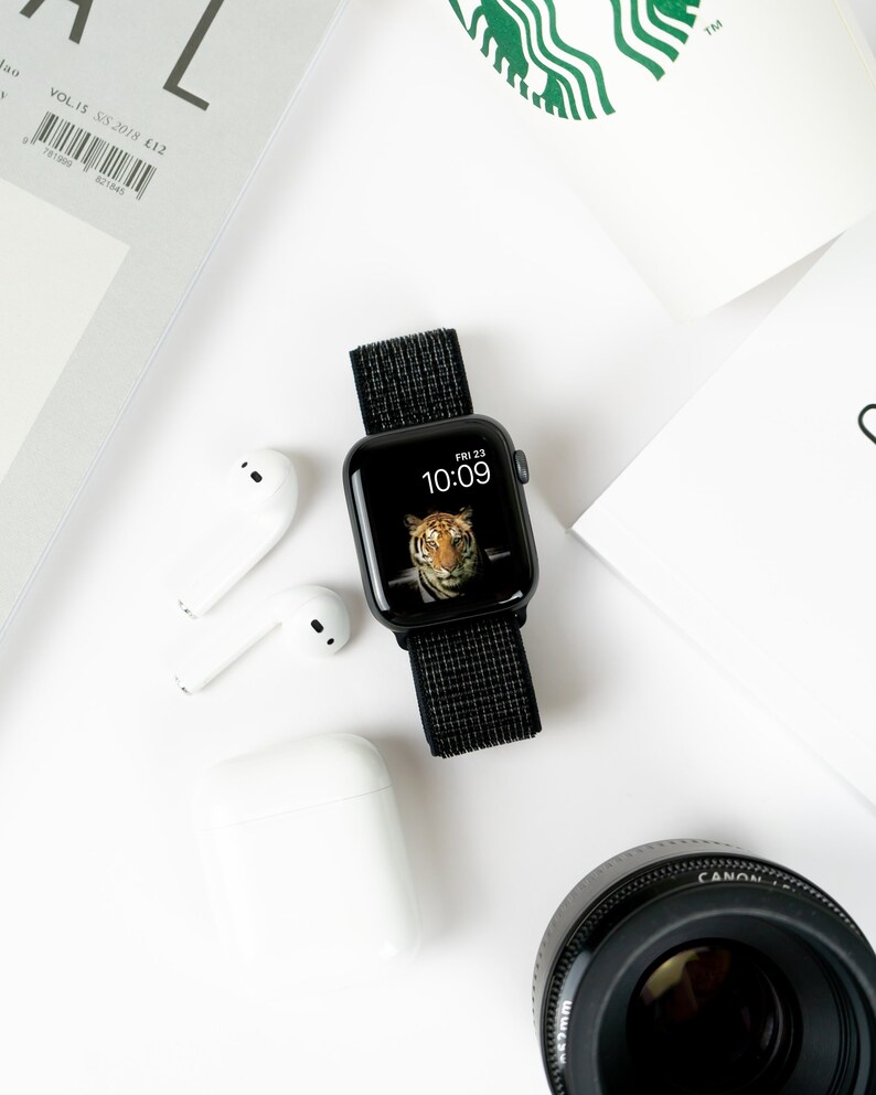 Apple Watch Wallpaper, Tiger Watch Wallpaper, Apple Watch Face, Set of ...