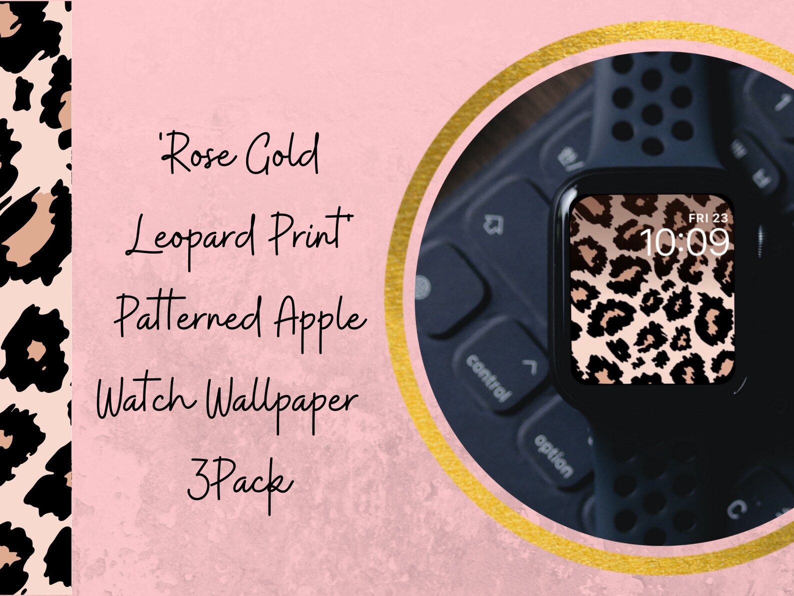 Apple Watch Wallpaper Leopard Wallpaper Apple Watch Face - Etsy
