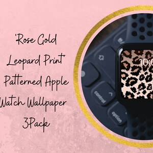 Apple Watch Wallpaper, Leopard Wallpaper, Apple Watch Face, Set of ...