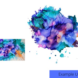 Paint Splash Canva Frame, Drag and Drop Photo Canva Template, Create ...
