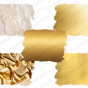 Gold Background Png Bundle, Textured Effect Background Sublimation File ...