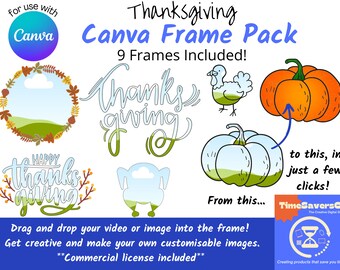 Turkey Canva Frame - Etsy