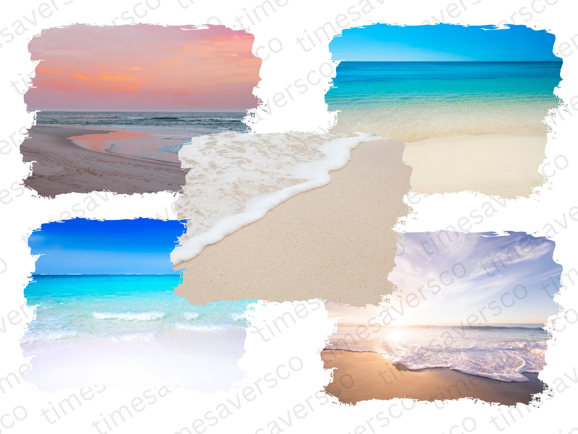 Beach Background PNG Bundle, Background Sublimation File, Beach Sea ...